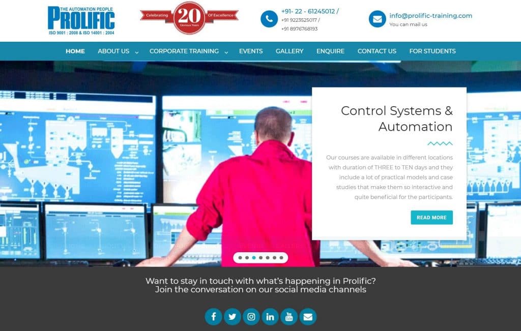 Prolific Training Systems - Vnet Digital